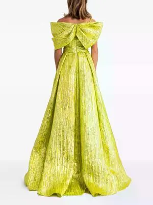 GEMY MAALOUF Back-bow Maxi Dress