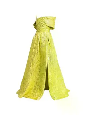 GEMY MAALOUF Back-bow Maxi Dress