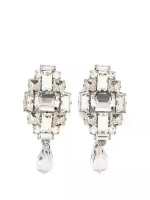 Alessandra Rich Bijoux Drop Earrings - Silver