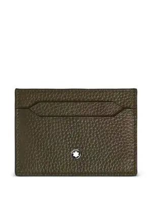 Montblanc Grained Leather Card Holder - Green