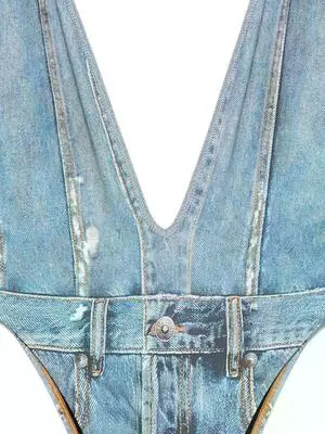 DIESEL® Tie-strap V-neck Swimsuit