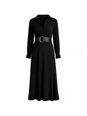 Vince Button Long-sleeve Dress