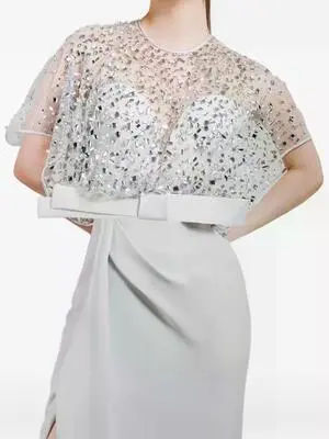 GEMY MAALOUF Beaded Split Maxi Dress