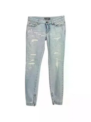 Dolce & Gabbana Distressed Slim Fit Jeans