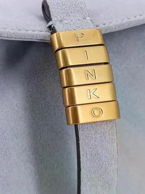 Pinko Logo-lettering Shoulder Bag - Blue