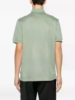 BOSS Zip Polo Shirt - Green