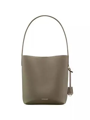 MAISON DE SABRE Grained Texture Bucket Bag - Green