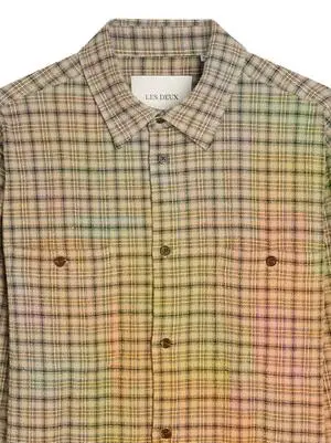 LES DEUX Checked Chest-pocket Shirt