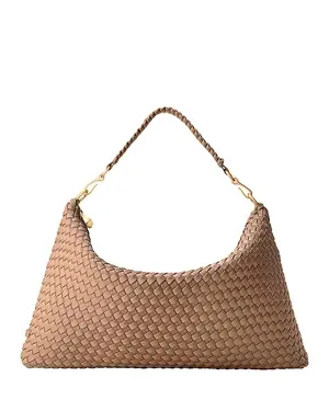 NAGHEDI Porto Medium Woven Shoulder Bag - Seychelles