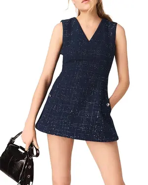 Maje Playsuit Dress - Navy