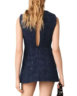 Maje Playsuit Dress - Navy