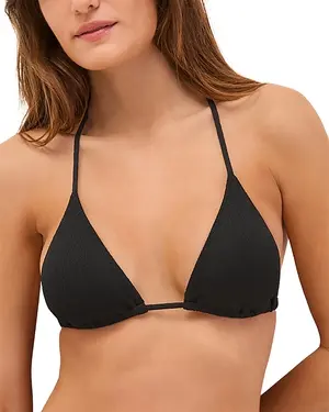 VIX PAULA HERMANNY Edith T Back Triangle Bikini Top - Black