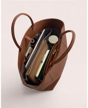 Cuyana Forma Satchel - Dark Chestnut