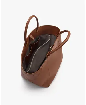 Cuyana Forma Satchel - Dark Chestnut