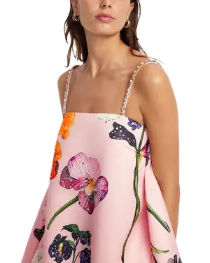 LEO LIN Patsy Embellished Puff Mini Dress - Wildbloom
