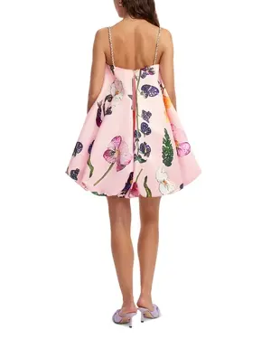 LEO LIN Patsy Embellished Puff Mini Dress - Wildbloom