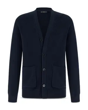 Boggi Milano Knitted Cotton Cardigan