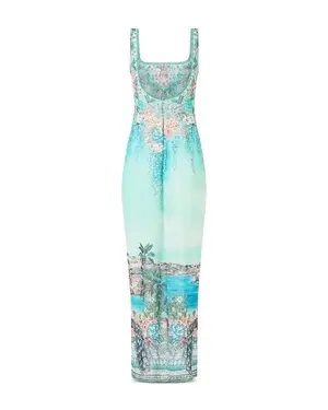 Camilla Square Neck Maxi Dress