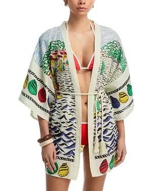 Echo Sail Away Robe Swim Cover-up - Multi