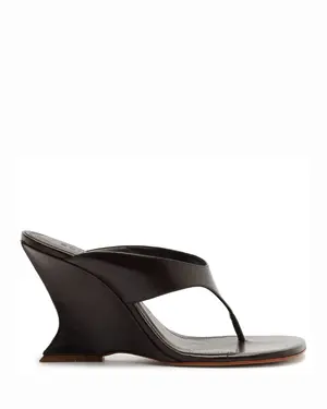 Schutz Maya Wedge Sandals - Root Brown