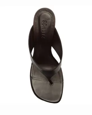 Schutz Maya Wedge Sandals - Root Brown