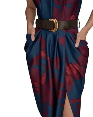 Donna Karan New York Belted Scuba Dress