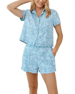 Bella Dahl Short Sleeve Pocket Button Down Shirt