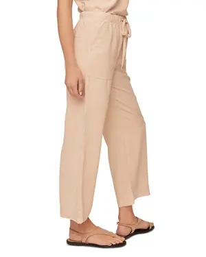 Bella Dahl Easy Pocket Wide Leg Cropped Pants - Linen Sand
