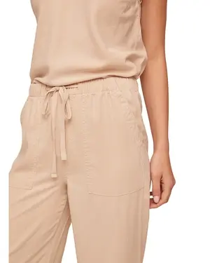Bella Dahl Easy Pocket Wide Leg Cropped Pants - Linen Sand