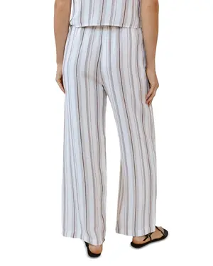 Bella Dahl Striped Tassel Drawstring Beach Pants