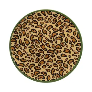 LULU POWERS Coupe Dinner Plate - Cheetah
