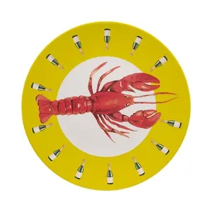 LULU POWERS Coupe Dinner Plate - Lobster