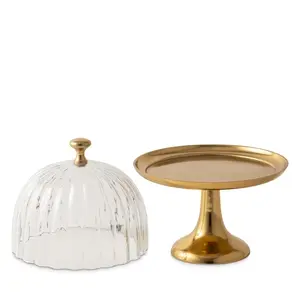 LULU POWERS Fluted Coupe Cake Stand