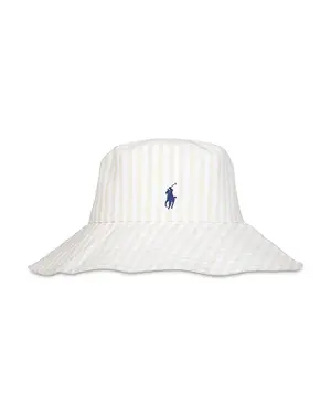 Polo Ralph Lauren Linen Sunhat - Dune Tan/white