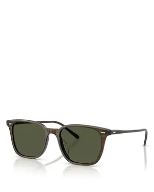 Oliver Spencer Laedin Square Sunglasses - Black