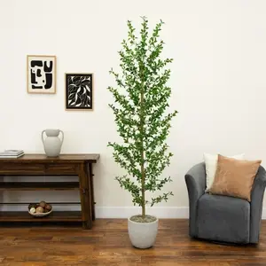 NEARLY NATURAL 6' Artificial Shady Lady Black Olive Tree