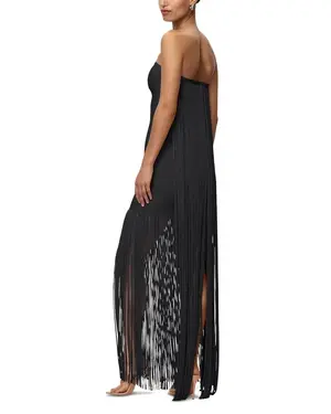 Herve Leger Briar Fringe Skirt Gown