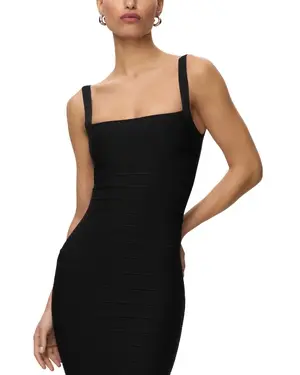 Herve Leger Neri Bandage Midi Dress - Black