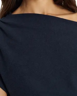REFORMATION Iris Draped Top - Midnight