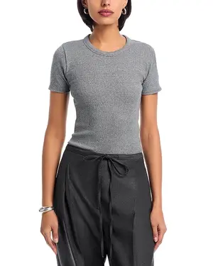 Rag & Bone The Essential Rib Crewneck Tee