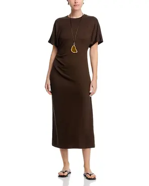 Vince Ruched Midi Dress - Willow
