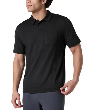 Vuori Ponte Perf Polo Shirt - Black Heather