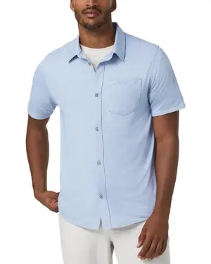 Vuori Knit Oxford Pocket Shirt - Blue Dusk