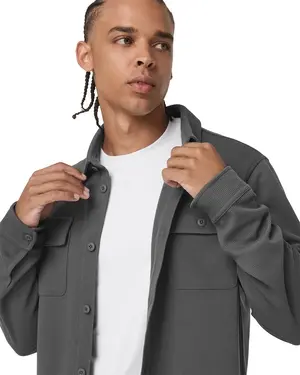 Vuori Waffle Shirt Jacket - Dark Pewter