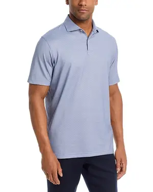 Peter Millar Crown Crafted Albatross Cotton-blend Pique Polo - Navy/multi