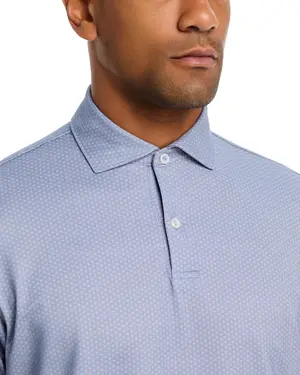 Peter Millar Crown Crafted Albatross Cotton-blend Pique Polo - Navy/multi
