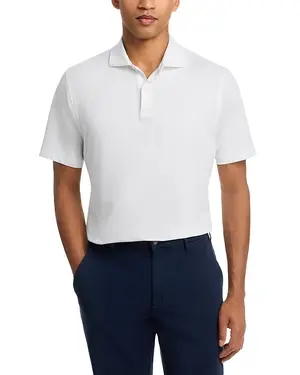 Peter Millar Crown Crafted Albatross Cotton-blend Pique Polo - White