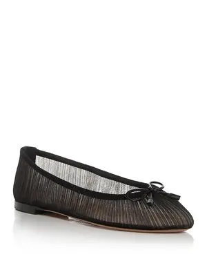 AQUAZZURA Voille Ballet Flats - Black