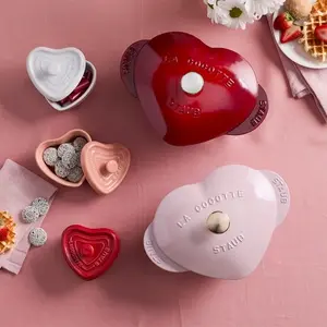 STAUB Mini Heart Cocotte, Set Of 3