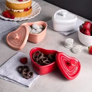 STAUB Mini Heart Cocotte, Set Of 3